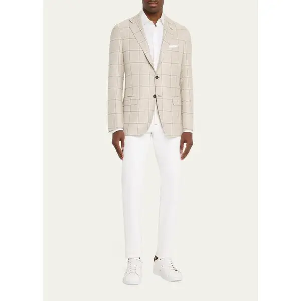 Kiton Windowpane Sport Jacket