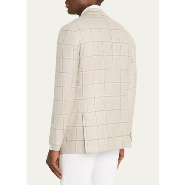 Kiton Windowpane Sport Jacket