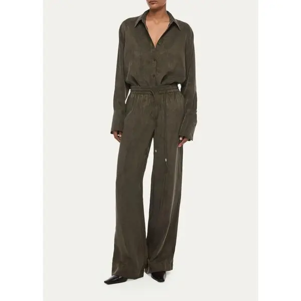 Helmut Lang Elasticized Waistband Straight-leg Pants - Truffle
