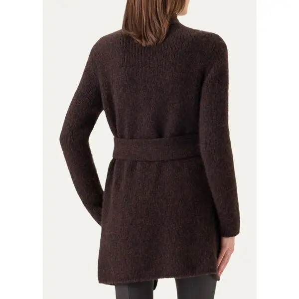 Akris Rib Mouline Cashmere-silk Open Cardigan