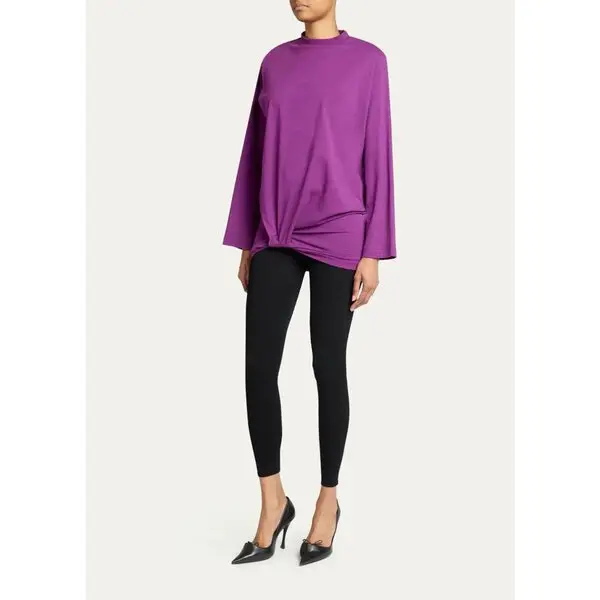 Balenciaga Tucked Twisted Long-sleeve T-shirt