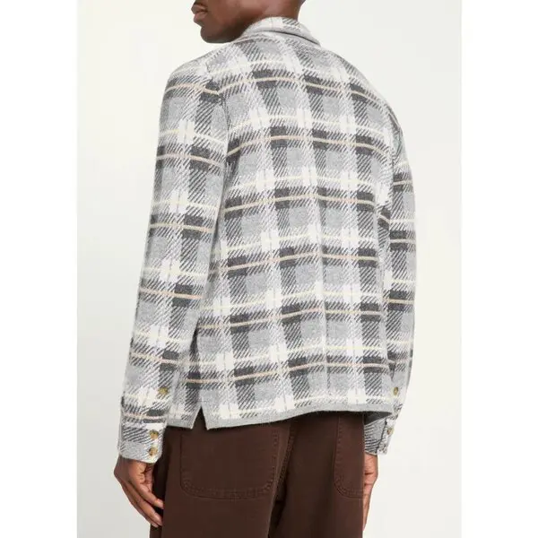 Guest In Residence Plaid Cashmere Shirt