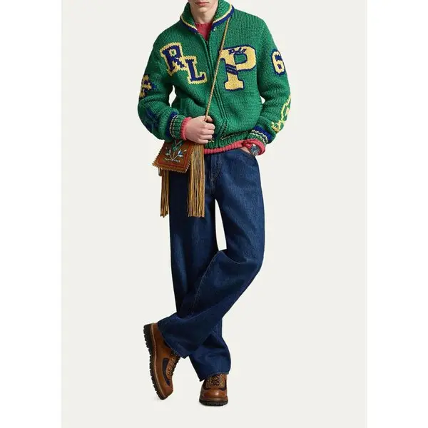 Polo Ralph Lauren Wool Letter Cardigan