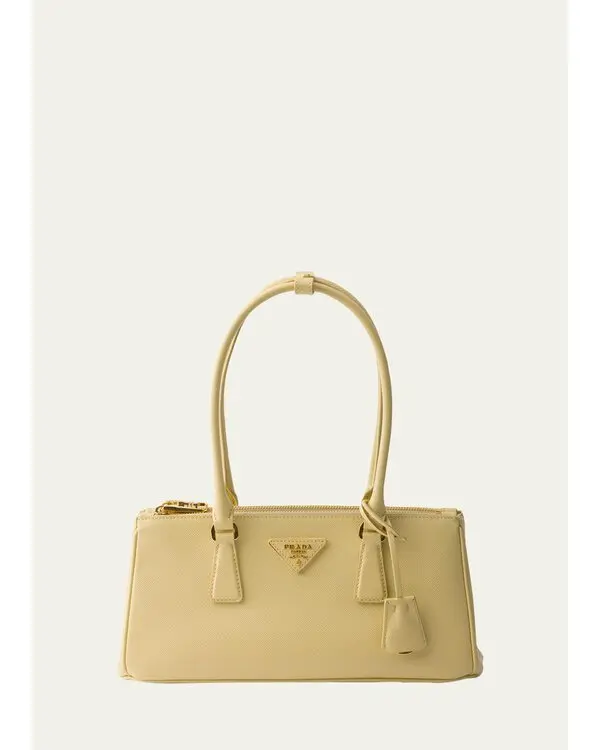 Prada Galleria Medium Saffiano Leather Shoulder Bag - Vanilla