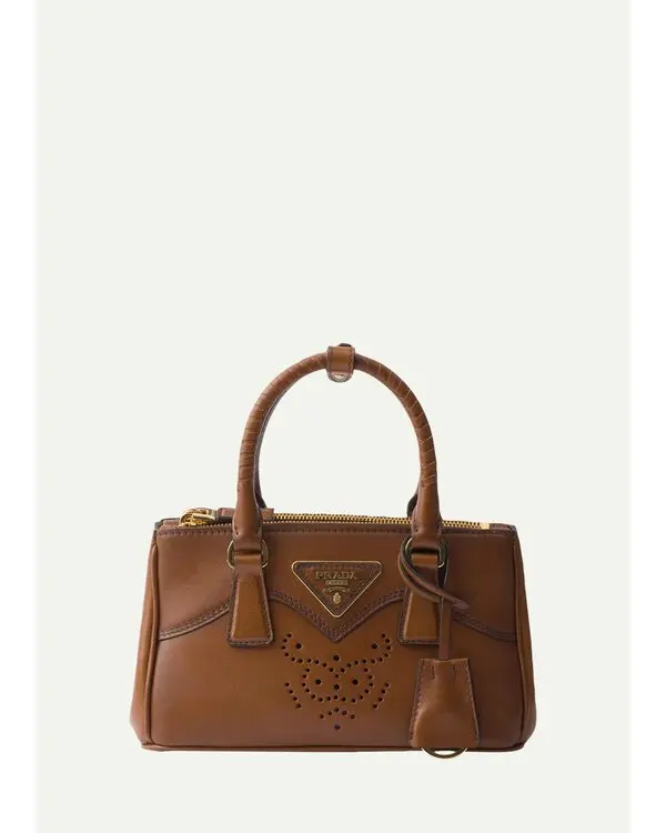 Prada Galleria Mini Western Leather Top-handle Bag