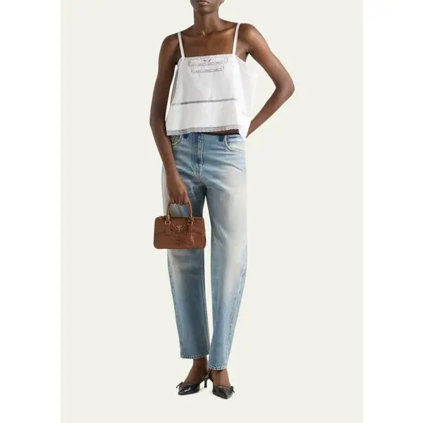 Prada Galleria Mini Western Leather Top-handle Bag