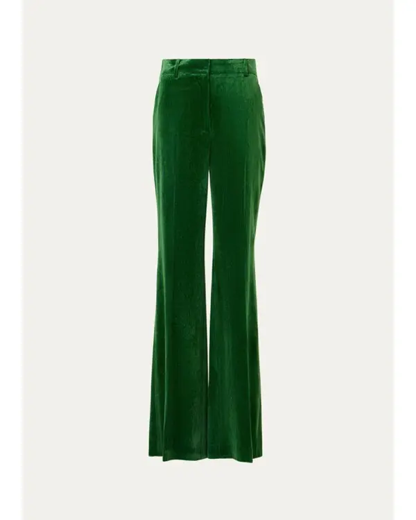 Akris Florine Corduroy Wide-leg Trousers