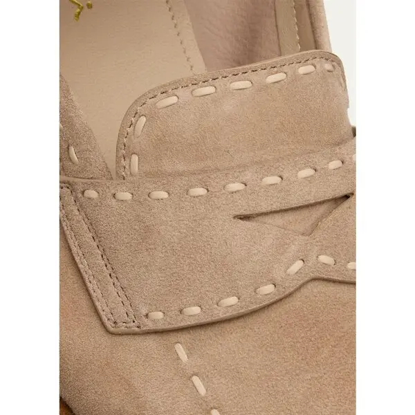 Santoni Marlene Suede Penny Loafers