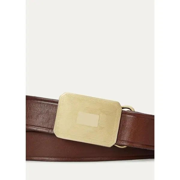 Polo Ralph Lauren Engine Turned-buckle Leather Belt