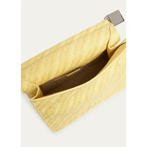 Jacquemus La Pochette Rond Carre Rolled Clutch Bag
