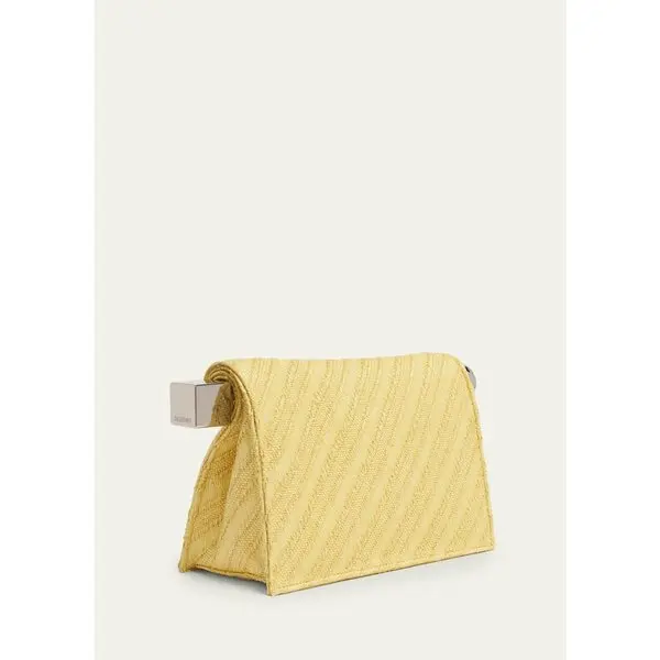 Jacquemus La Pochette Rond Carre Rolled Clutch Bag