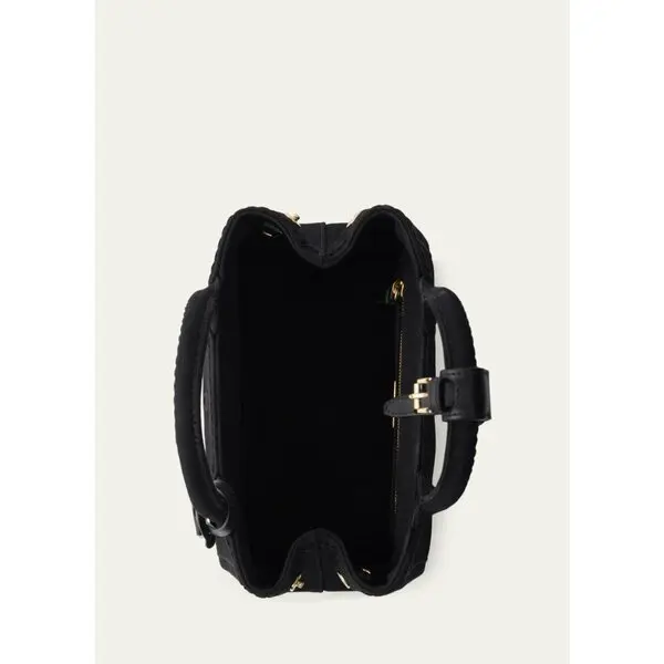 Prada Jardiniere Mini Cotton Canvas Top-handle Bag - Nero