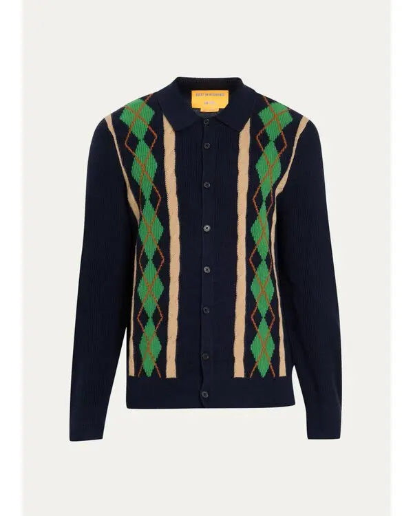 Guest In Residence Argyle Cashmere Shirt
