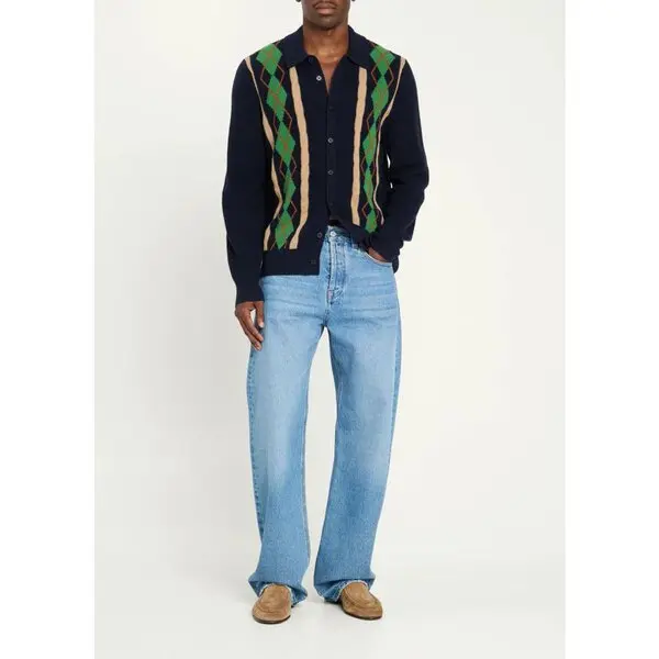 Guest In Residence Argyle Cashmere Shirt