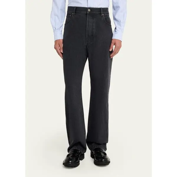 Valentino Garavani Grey Denim Straight Leg Jeans