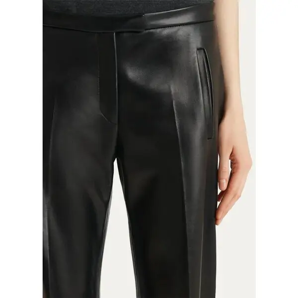 Khaite Miles Leather Straight-leg Pants