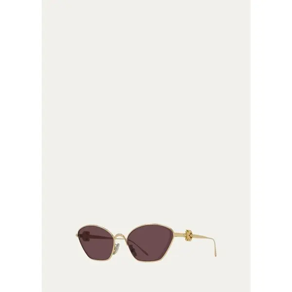 Loewe Anagram 57mm Cat-eye Sunglasses - Violet/gold