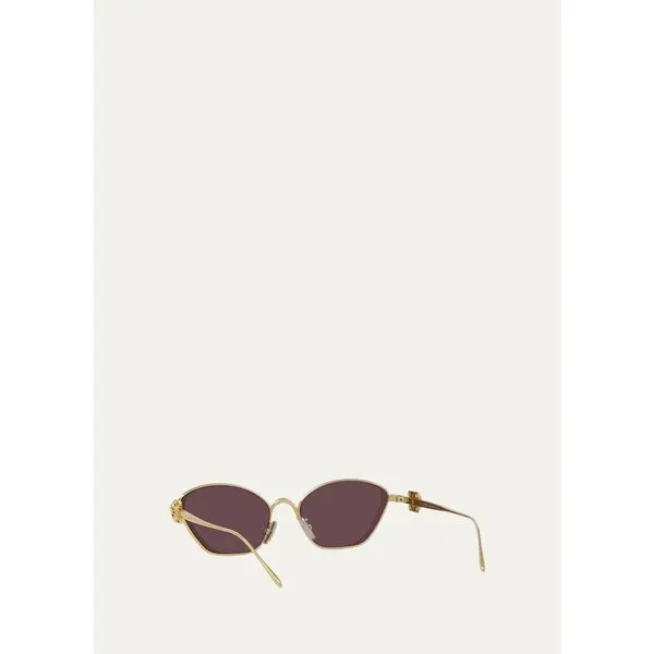 Loewe Anagram 57mm Cat-eye Sunglasses - Violet/gold