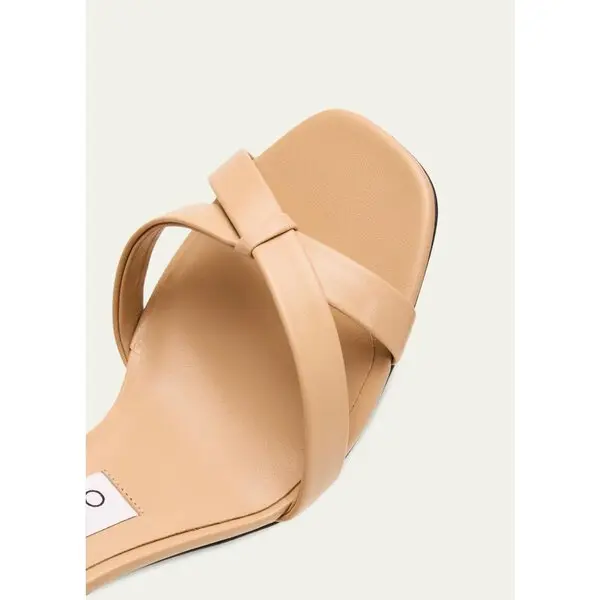 JIMMY CHOO Elsy 85 Leather Block-heel Sandals