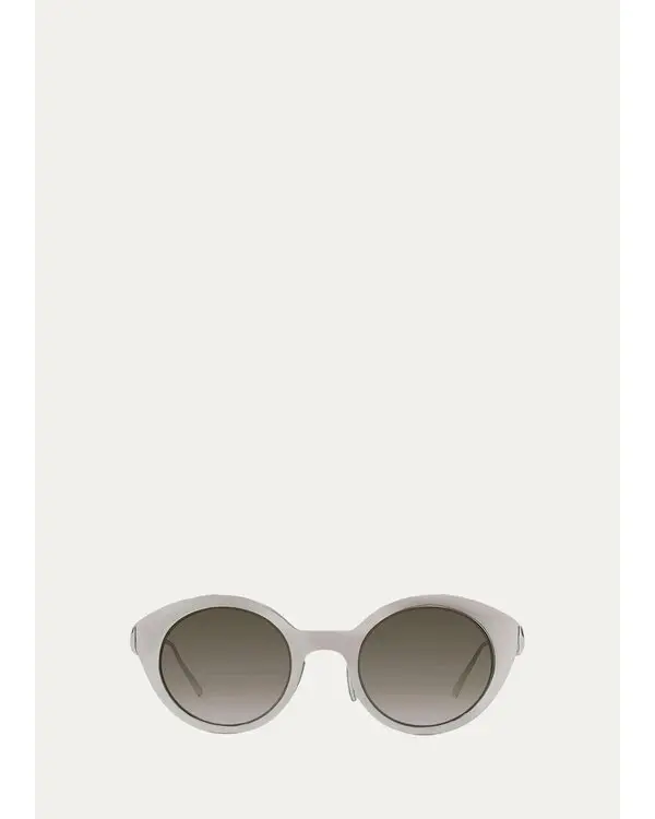 Loewe Coil 48mm Round Sunglasses - Grey