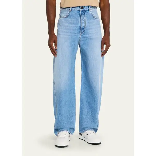Givenchy Stone-washed Barrel-leg Jeans