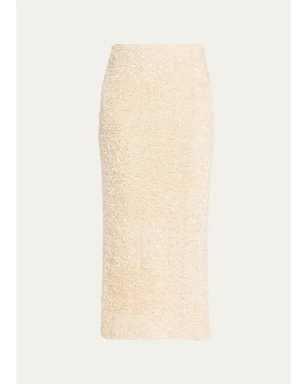 Vince Sequined Velvet Midi Skirt - Bona
