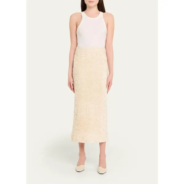Vince Sequined Velvet Midi Skirt - Bona