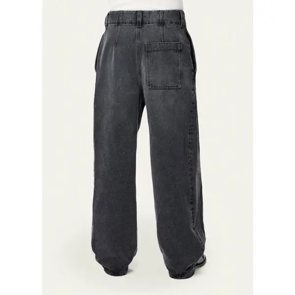 Loewe Leather Label Baggy-fit Pleated Jeans