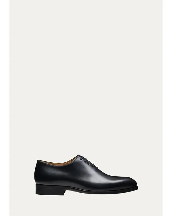 Magnanni Leather Wholecut Oxfords - Black