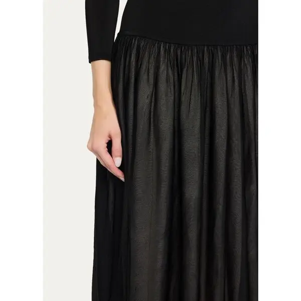 Maria Mcmanus Boat-neck Colorblock Midi Dress
