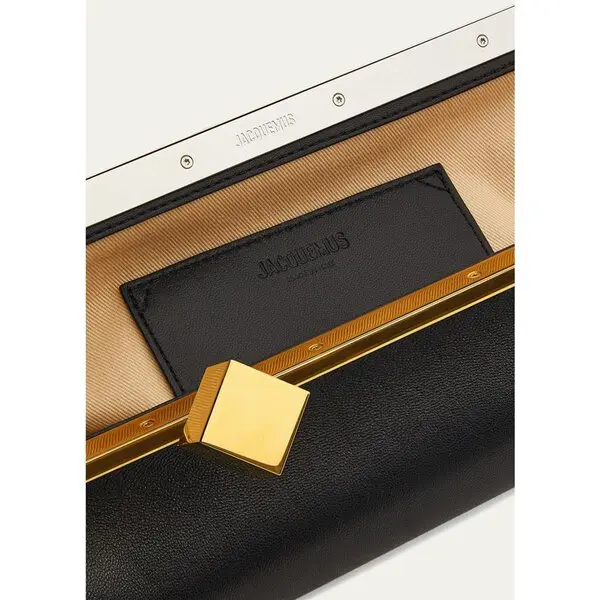 Jacquemus The Salon Leather Pochette Clutch Bag