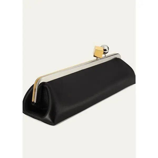 Jacquemus The Salon Leather Pochette Clutch Bag