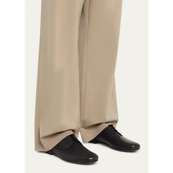 Prada Toblach Grained Leather Derby Shoes