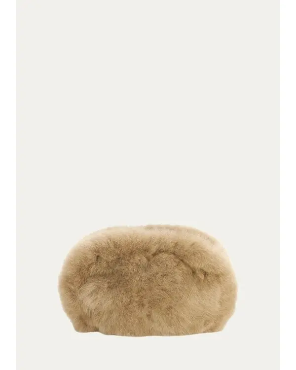WEICH COUTURE ALPACA Cesar Fur Travel Pouch - Brown