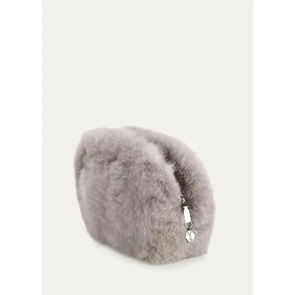WEICH COUTURE ALPACA Cesar Fur Travel Pouch - Grey