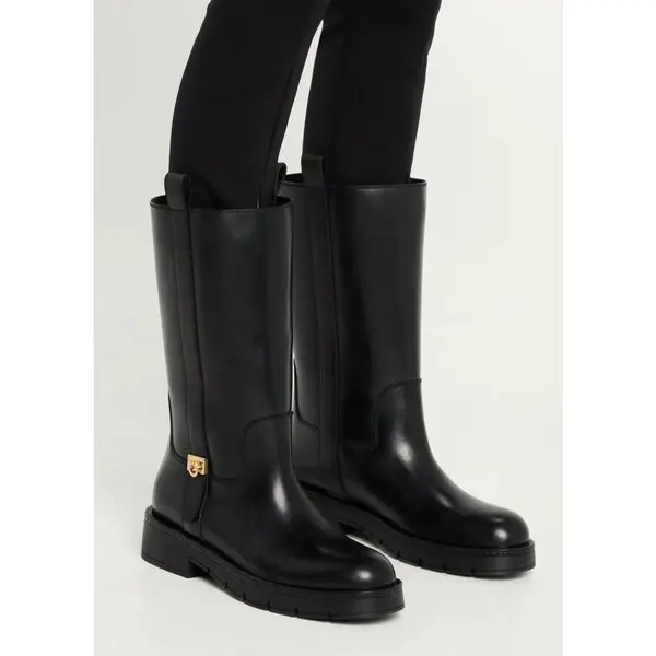 FERRAGAMO Nyves Leather Mid-calf Boots