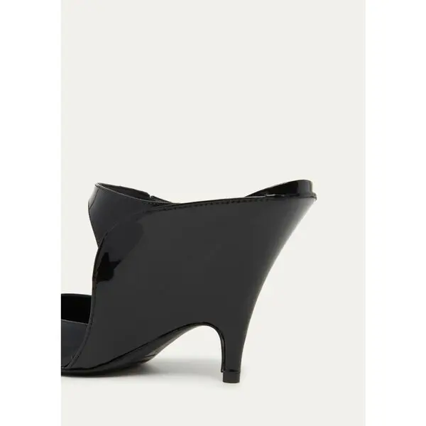 FERRAGAMO 95mm Jasir Patent Leather Mule Pumps