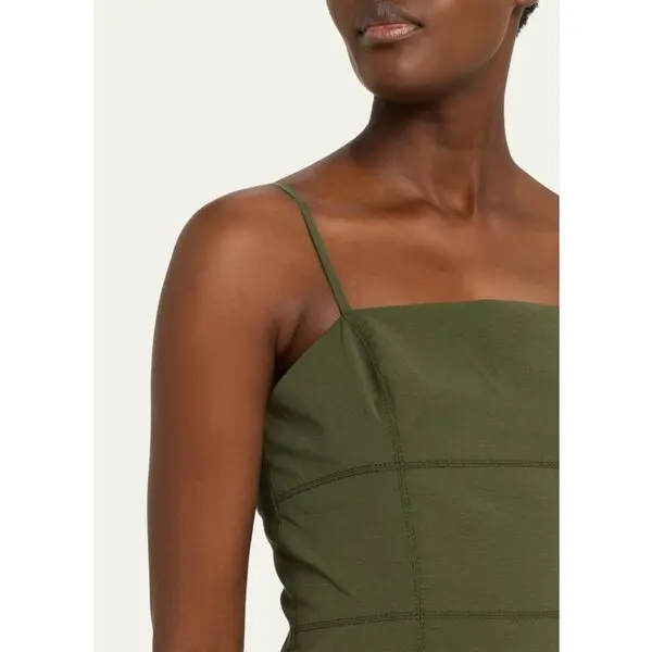 Veronica Beard Ilona Tiered Faille Midi Dress