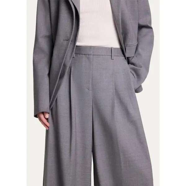 TWP Avery Pleated Wide-leg Trousers
