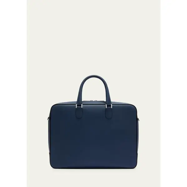 VALEXTRA Avietta Top-handle Calfskin Briefcase With Zip Pocket