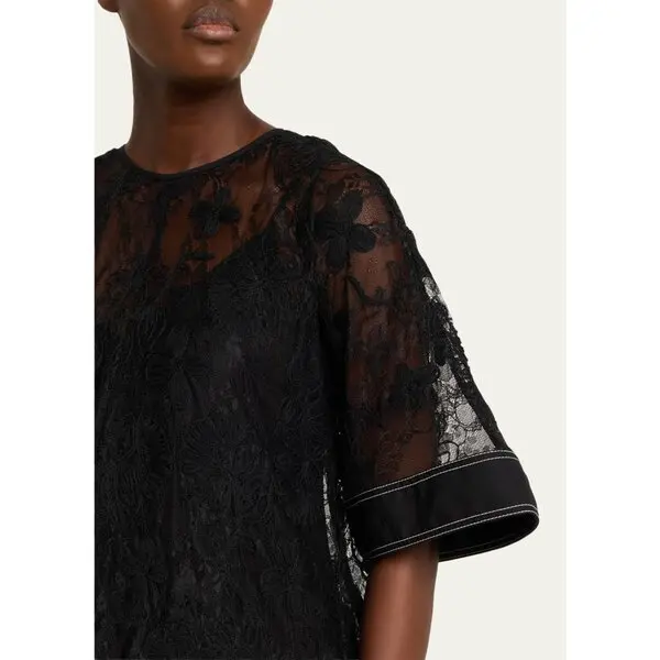 3.1 Phillip Lim Floral Lace Diional Blouse
