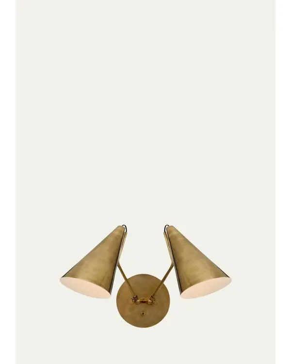 VISUAL COMFORT & CO. Clete Double Sconce Aerin - Brass