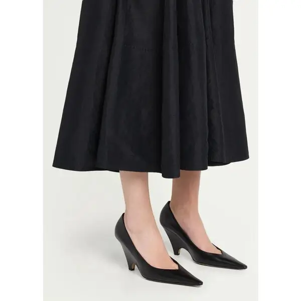 Bottega Veneta Scaletta 90mm Leather Wedge Pumps