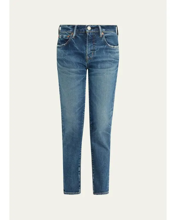 Moussy Vintage Holliston Low-rise Skinny Jeans - Blue