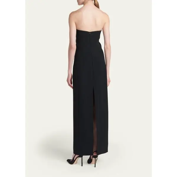 TOM FORD Bow Strapless Column Gown