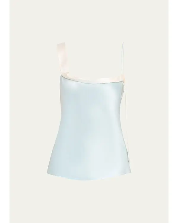 TOM FORD Ribbon Silk Cami Top - Azure