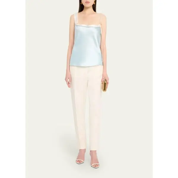 TOM FORD Ribbon Silk Cami Top - Azure