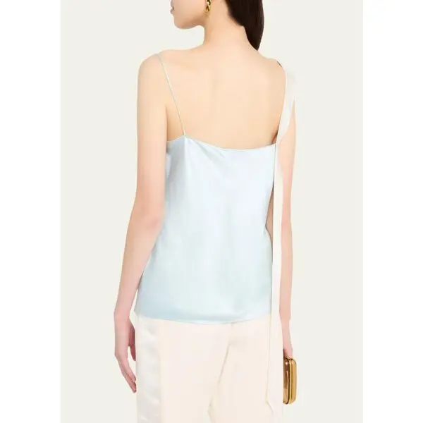 TOM FORD Ribbon Silk Cami Top - Azure