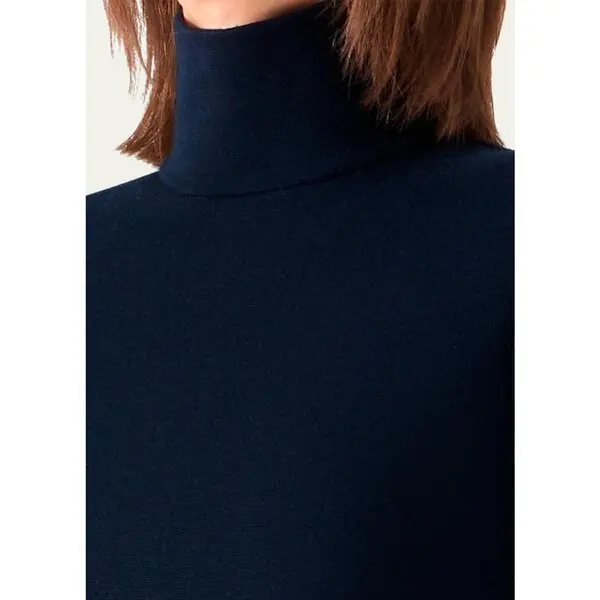 Akris Mock Turtleneck Stretch Wool Top