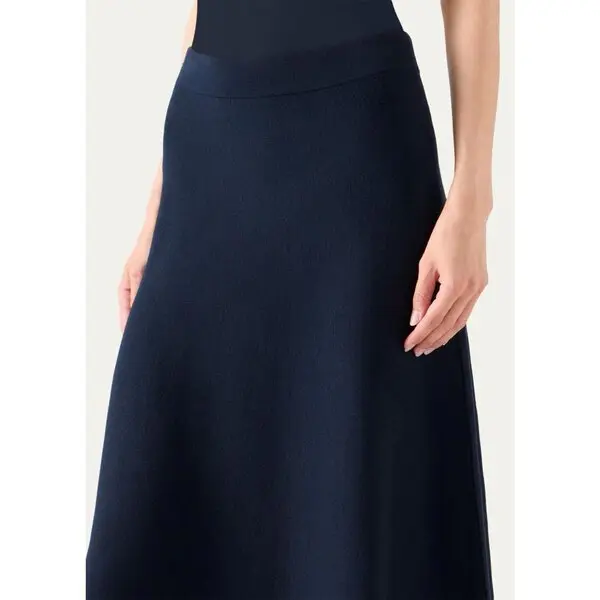 Akris Stretch-wool A-line Midi Skirt